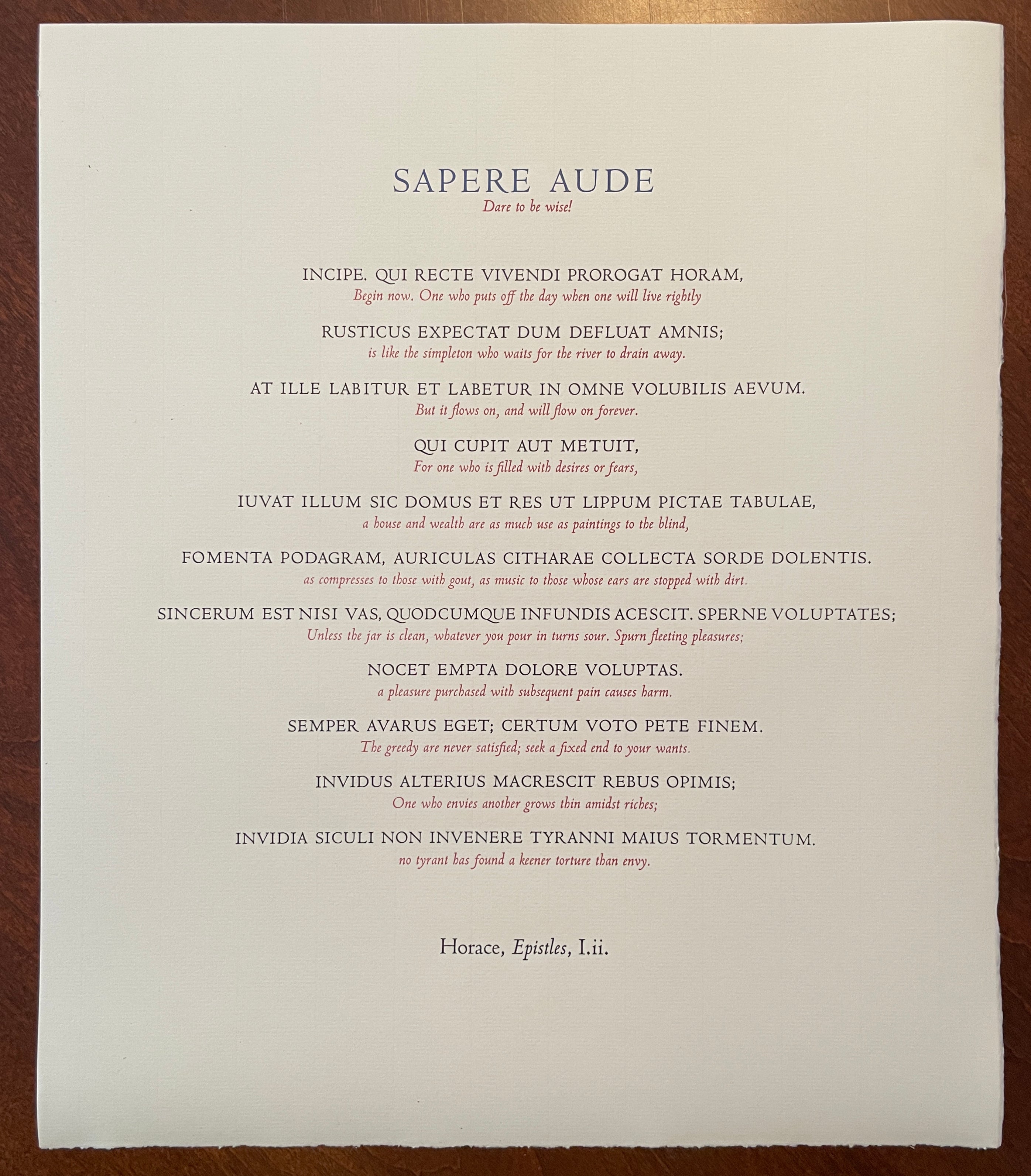 SAPERE AUDE (Dare to be wise!) – DRY Inc.