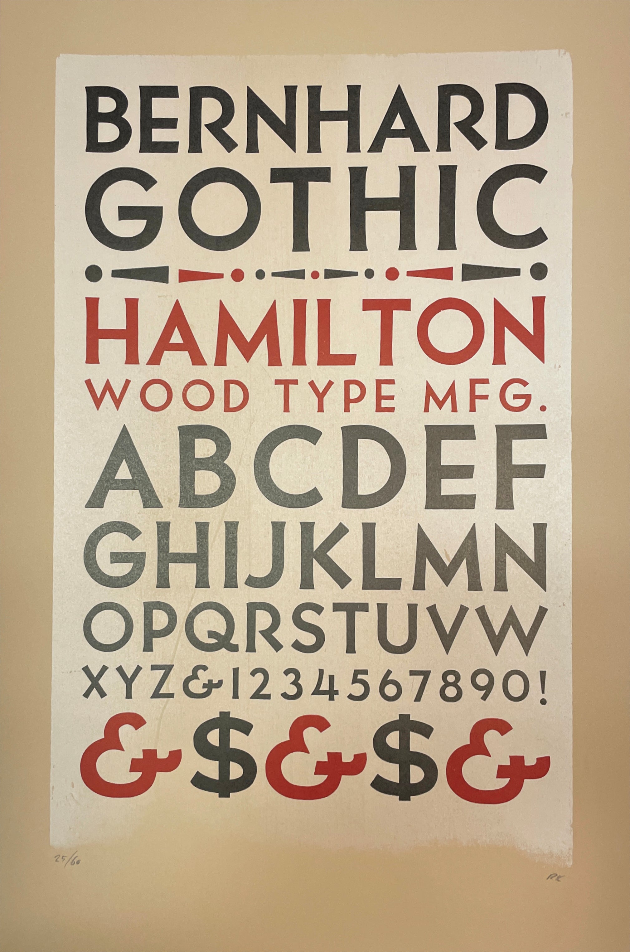 Bernhart Gothic Specimen Poster Print – DRY Inc.
